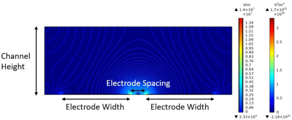 Effect of microfluidic rectangular microelectrode... | F1000Research