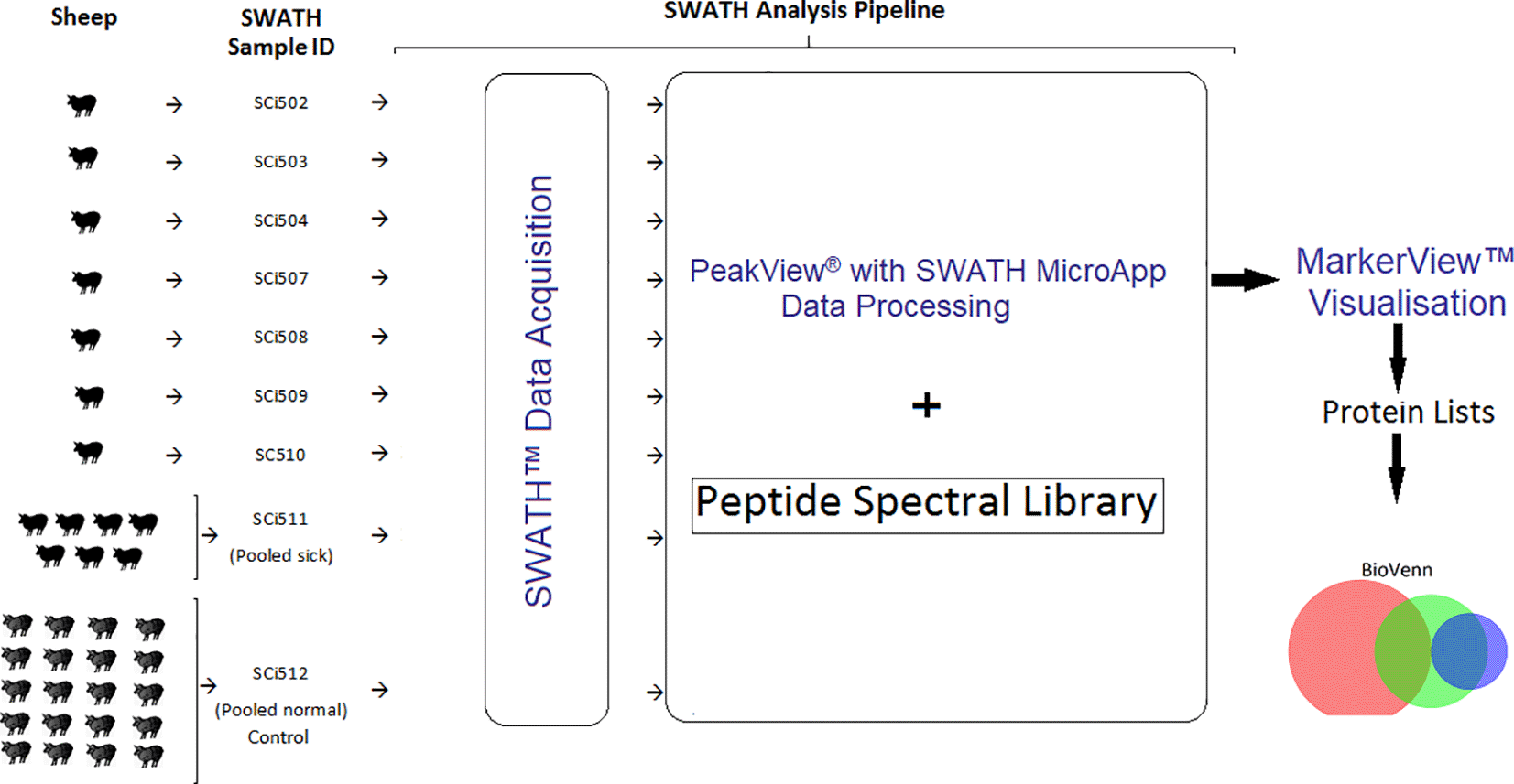 Interrogation of an ovine serum peptide spectral... | F1000Research